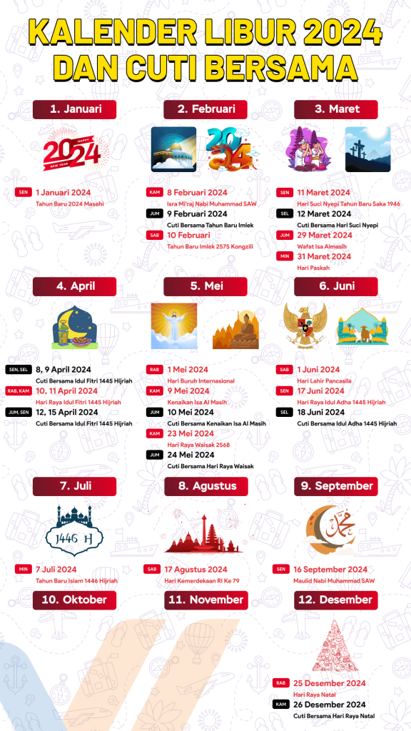 Hari Libur Nasional 2024 dan Cuti Bersama - Winpay